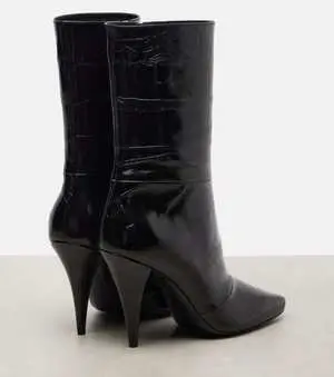 Givenchy Sliced Square 95 Leather Ankle Boots