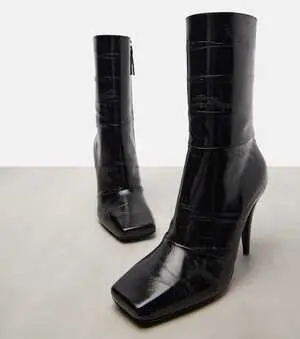 Givenchy Sliced Square 95 Leather Ankle Boots