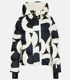 Bogner Maja Printed Down Ski Jacket - Black