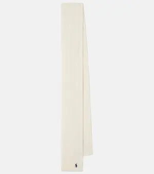 Polo Ralph Lauren Wool And Cashmere Scarf - White