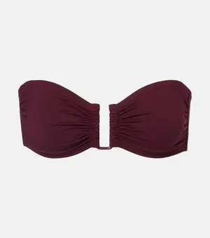 ERES Show Bandeau Bikini Top - Burgundy