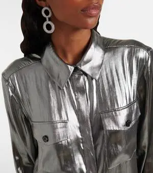 SELF-PORTRAIT Metallic Shirt