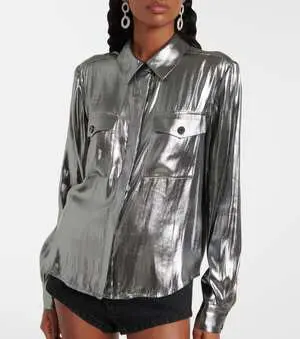 SELF-PORTRAIT Metallic Shirt