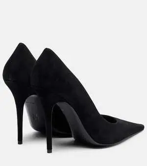 Amina Muaddi Barbara 105 Suede Pumps