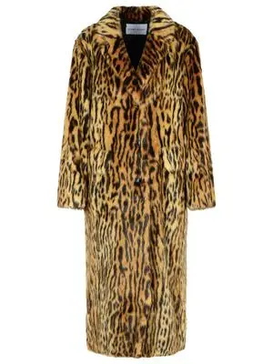 STAND STUDIO Marceline Animal Fur Coat - Brown