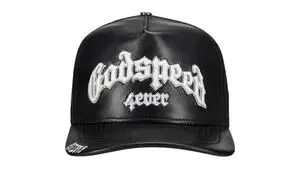 GODSPEED Gs Forever Premium Leather Trucker Hat - Black