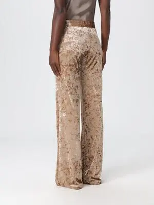 FORTE_FORTE Velvet Wide Leg Trousers - Brown