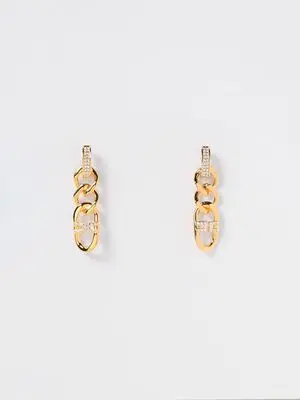 Elisabetta Franchi Chain Link Earrings - Gold