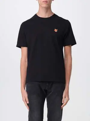 Maison Kitsuné Chillax Fox Logo Cotton Crewneck T-shirt Black