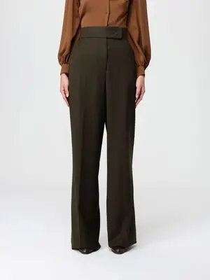 Max Mara Wide Leg Trousers - Moss Green