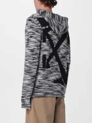Off-White Mélange Knit Hoodie