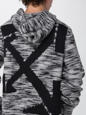 Off-White Mélange Knit Hoodie