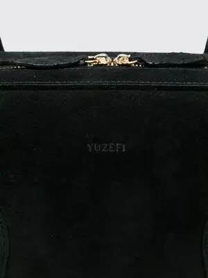 Yuzefi Suede Shoulder Bag - Black
