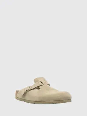 BIRKENSTOCK Boston Suede Mules - Beige