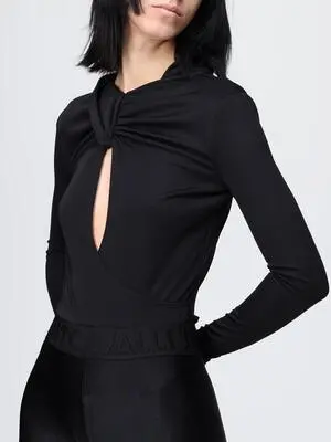 Just Cavalli Long Sleeve Draped Bodysuit