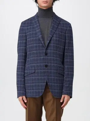 Etro Etro Blue Plaid Blazer Blue