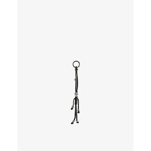 Zadig&Voltaire Skull Leather Keyring - Black