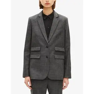 The Kooples Checked Wool Blazer