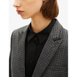 The Kooples Checked Wool Blazer