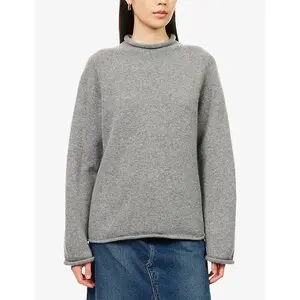 REFORMATION Rolled-trims Wool Jumper