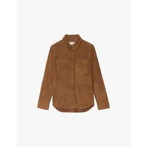 Zadig&Voltaire Thelma Patch-pocket Suede Shirt