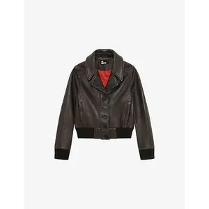 The Kooples Lapel-collar Leather Jacket