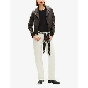 The Kooples Lapel-collar Leather Jacket