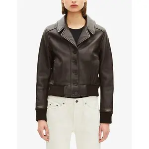 The Kooples Lapel-collar Leather Jacket