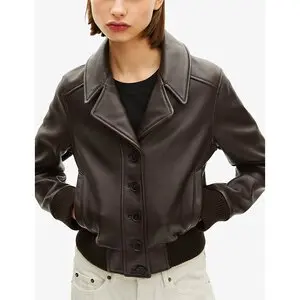 The Kooples Lapel-collar Leather Jacket