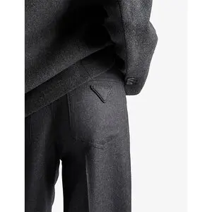 Prada Straight-leg Wool Flannel Trousers