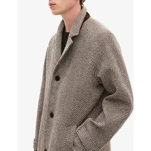 The Kooples Herringbone Wool Coat