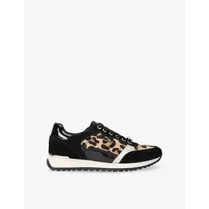 Carvela Florencia Leopard Faux-leather Trainers