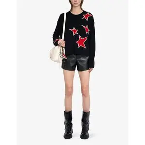 Zadig&Voltaire Star-motif Cashmere Jumper - Black