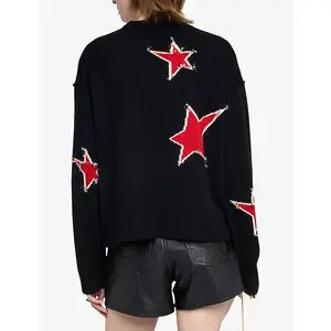 Zadig&Voltaire Star-motif Cashmere Jumper - Black