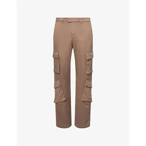 REPRESENT Straight-leg Stretch-cotton Trousers