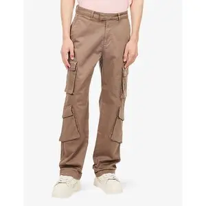 REPRESENT Straight-leg Stretch-cotton Trousers