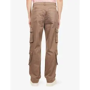 REPRESENT Straight-leg Stretch-cotton Trousers