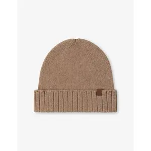Mulberry Cashmere Knitted Beanie - Camel