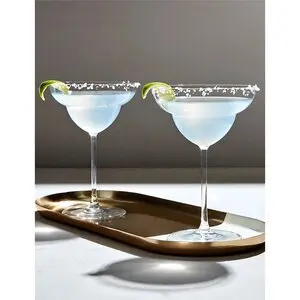 NUDE Vintage Crystal Margarita Glasses Set Of Two