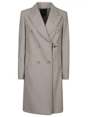 FAY Double-Breasted Coat - Beige