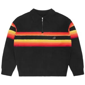 CORTEIZ Gradient Half Knit Zip Pullover