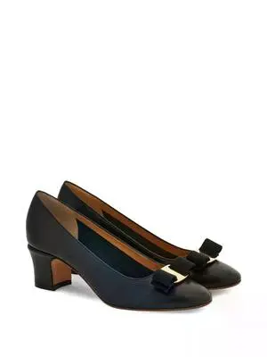 FERRAGAMO 50mm Vara Bow Block-heel Pumps