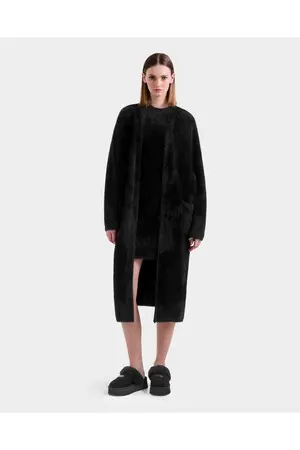 Rudsak Long Fuzzy Cardigan - Black