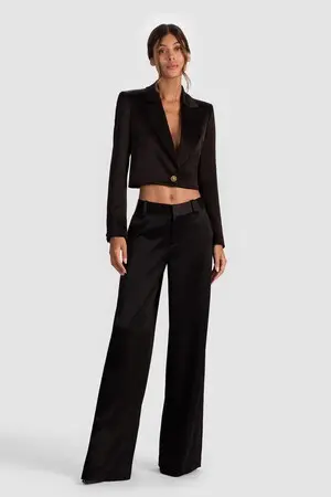 Alice + Olivia Ines Cropped Boxy Blazer