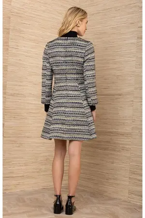 Hale Bob Austyn Boucle Tweed Mini Dress