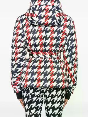 Perfect Moment Houndstooth Candice Ski Jacket - White