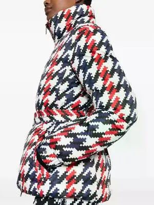 Perfect Moment Houndstooth Candice Ski Jacket - White