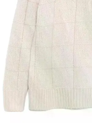 Iris Von Arnim Grid-knit Sweater