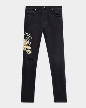 Amiri Embroidered Jeans For Men