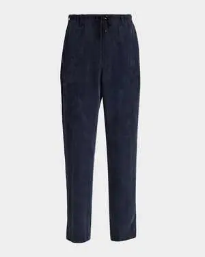 Dries Van Noten Penny Straight-Leg Trousers - Navy